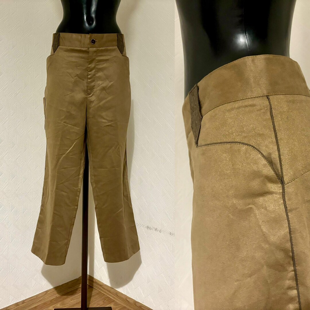 Men's Dirndl Beige Light Pants Oktoberfest Wide Relaxed Trousers Loden ...