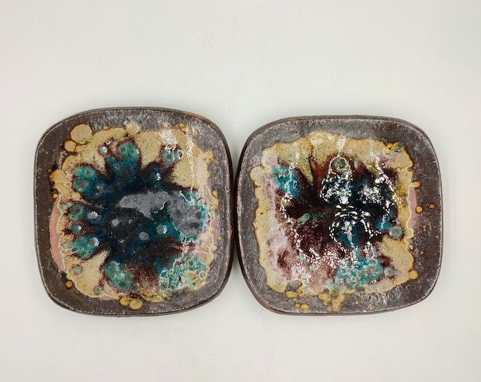 Pair of Agano Ware Plates - Etsy