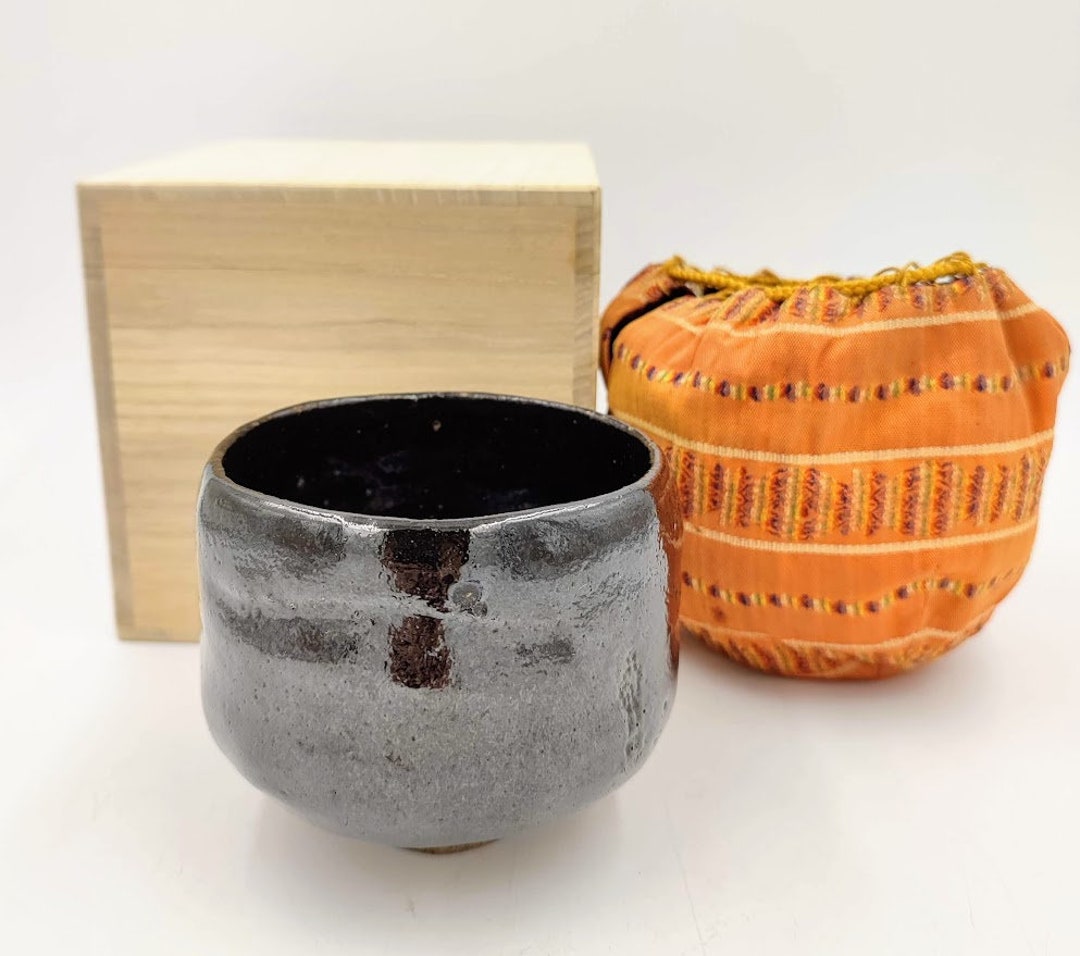 Antique Kuro Raku Chawan - Etsy