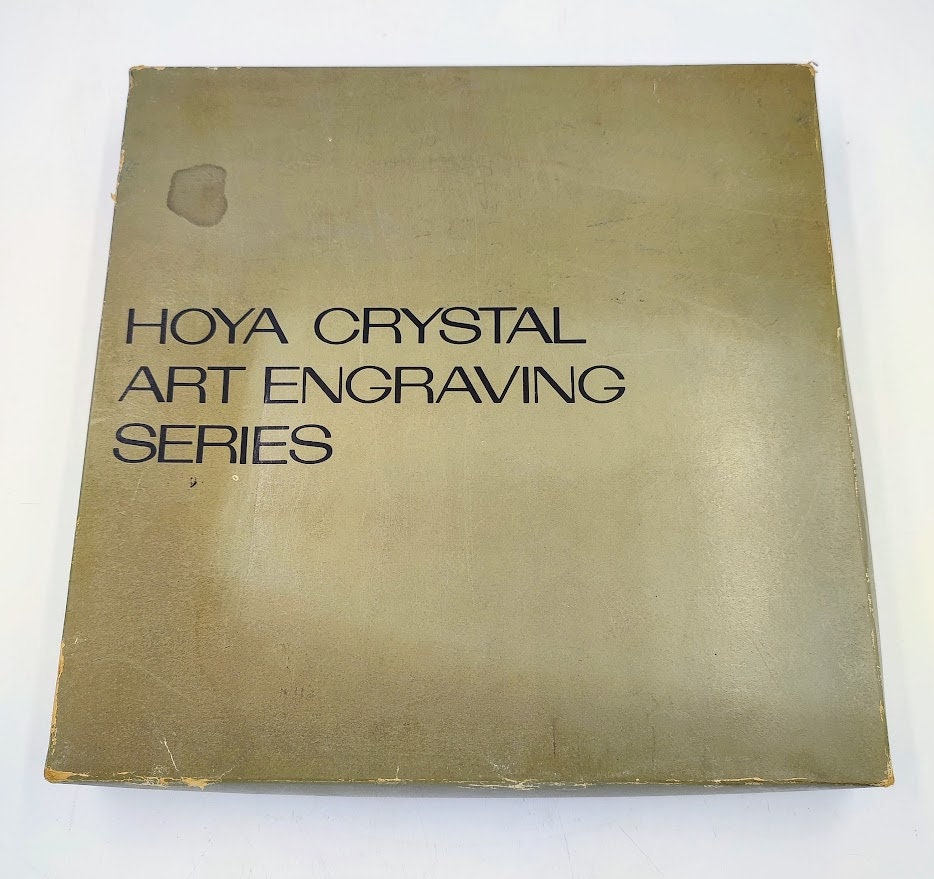 Hoya Crystal Art Engraving Series Plate - Etsy