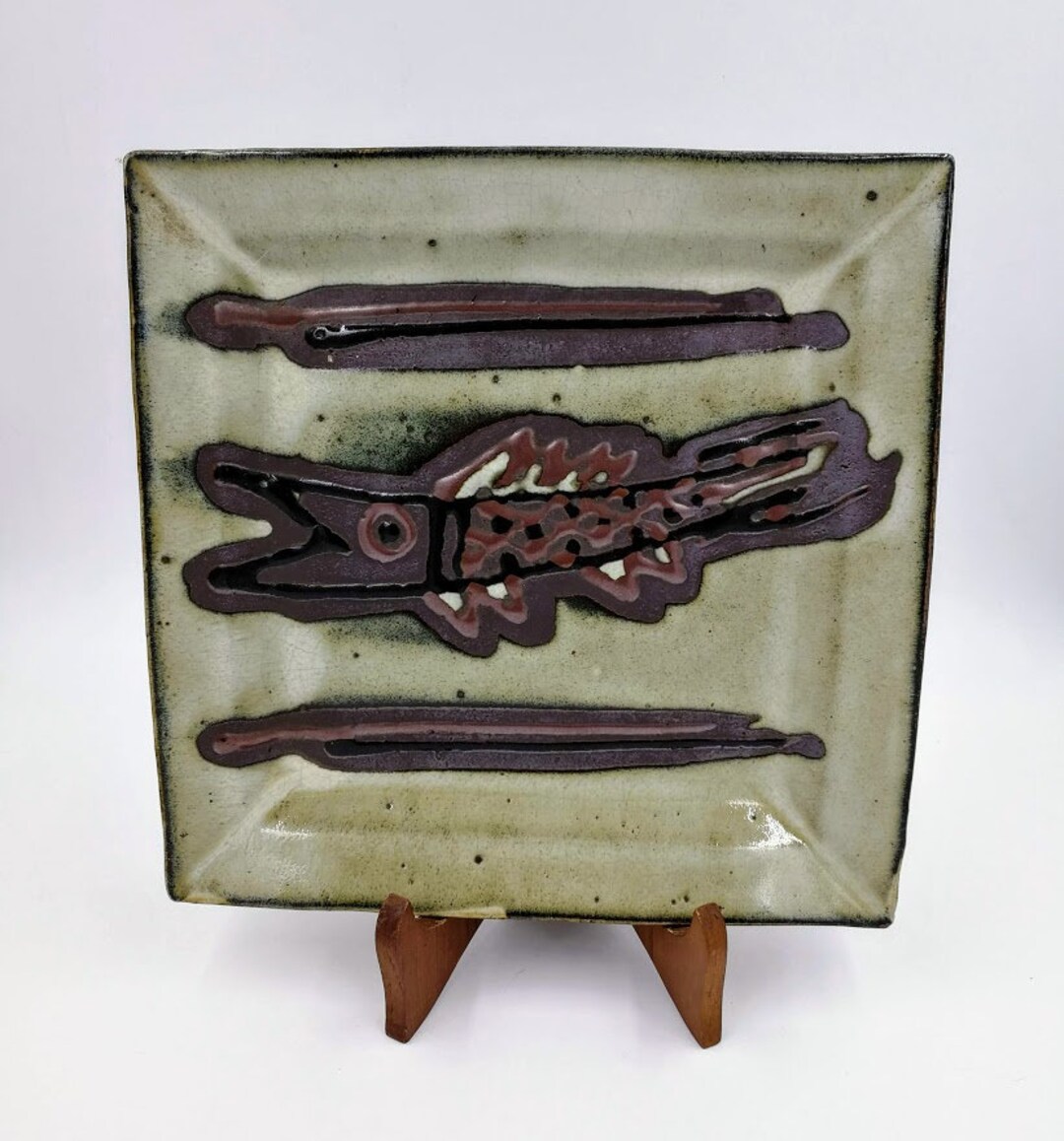 Square Mashiko Ware Plate - Etsy