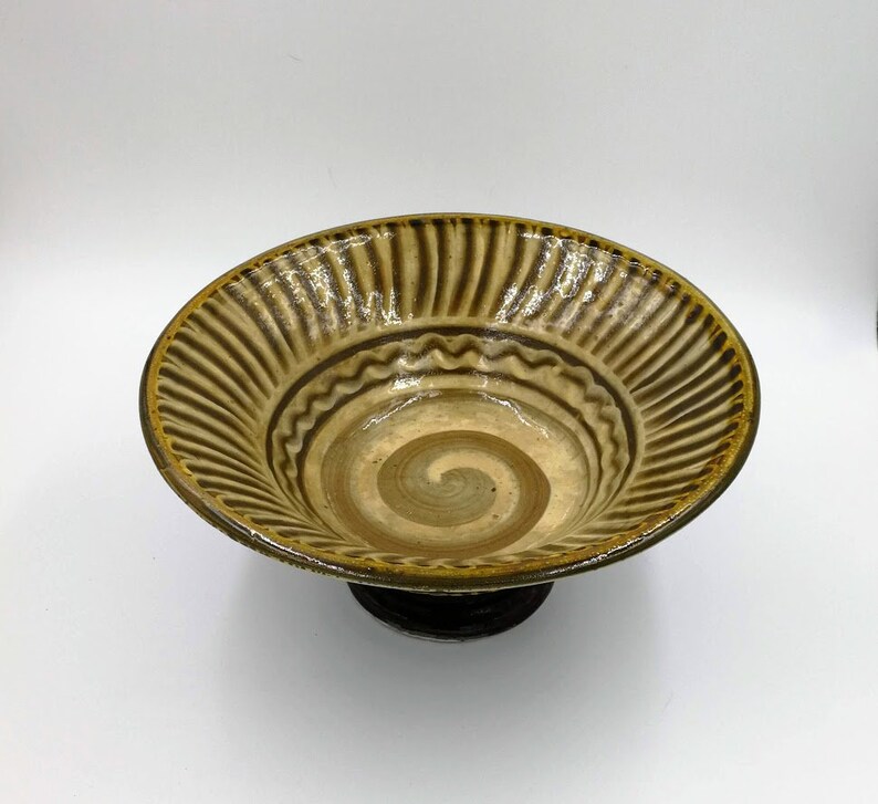 Vintage Onta Yaki Footed Bowl - Etsy