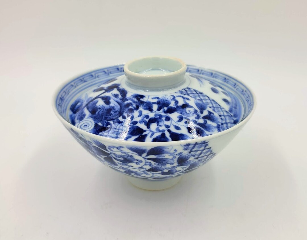 Antique Seto Yaki Lidded Bowl - Etsy