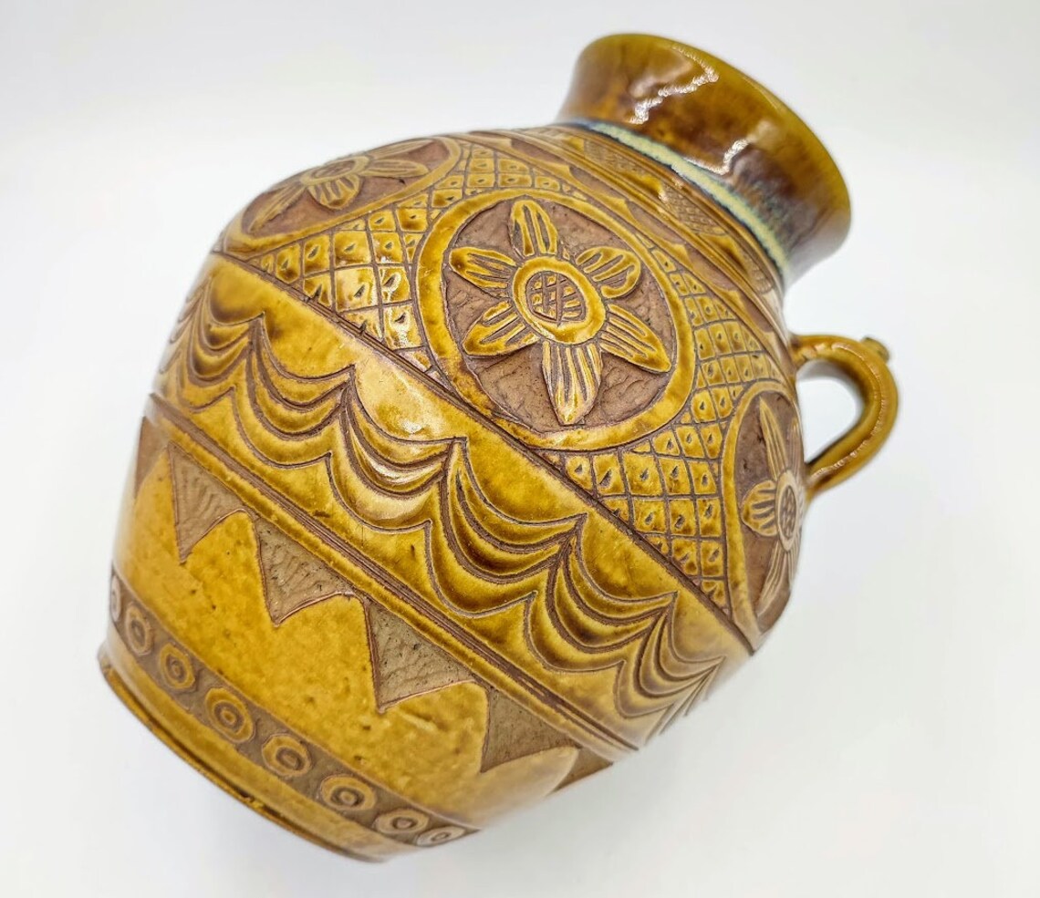 Antique Tsuboya Yaki Jar | Etsy