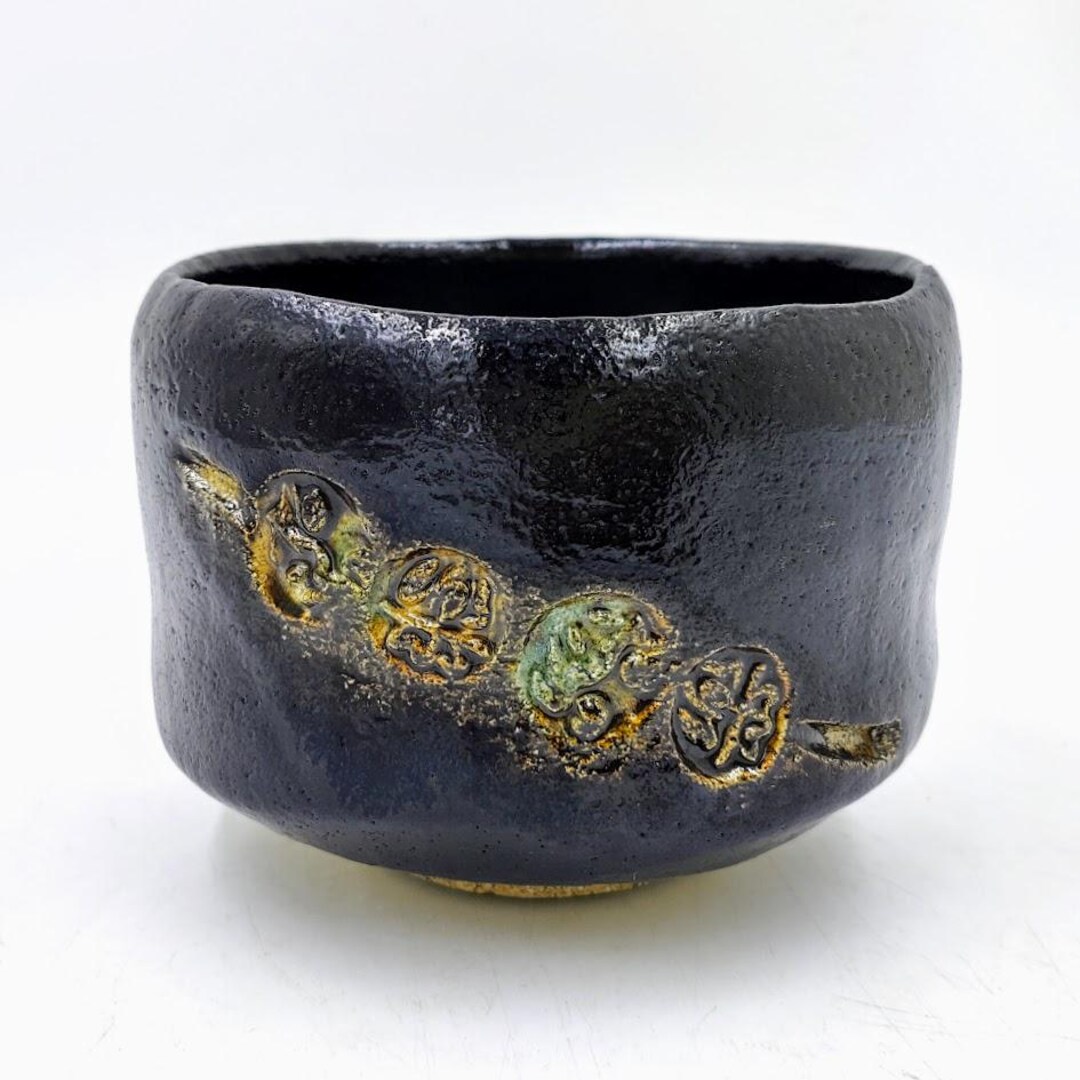 Black Raku Chawan by Kawasaki Waraku - Etsy