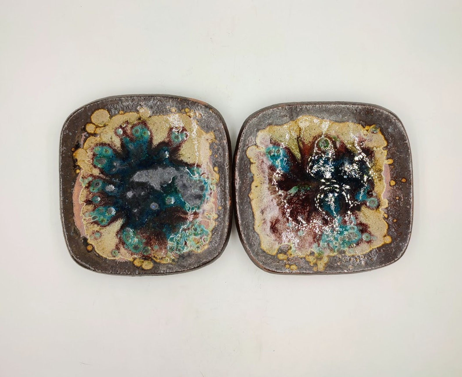 Pair of Agano Ware Plates - Etsy