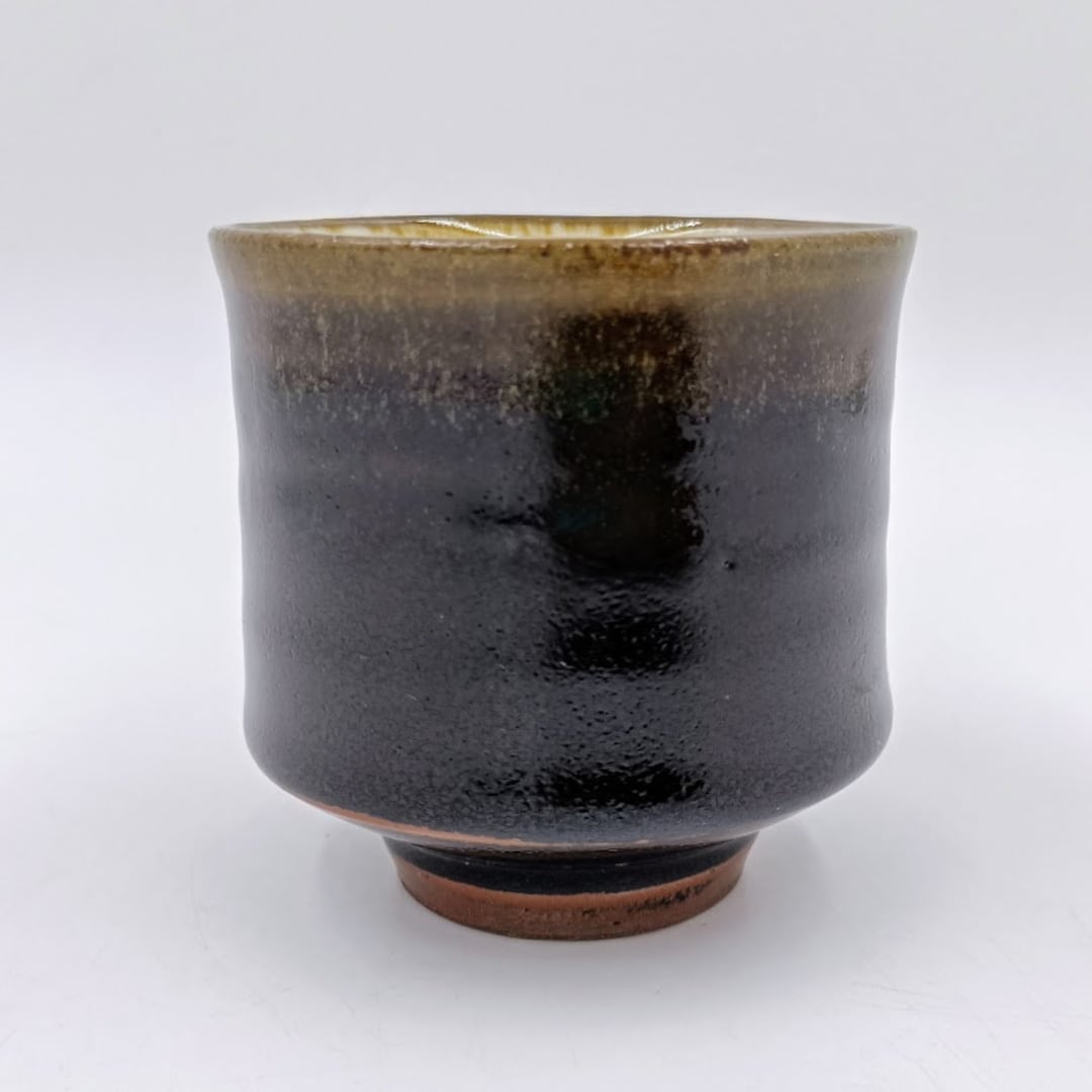 Tenmoku Glaze Yunomi Cup - Etsy