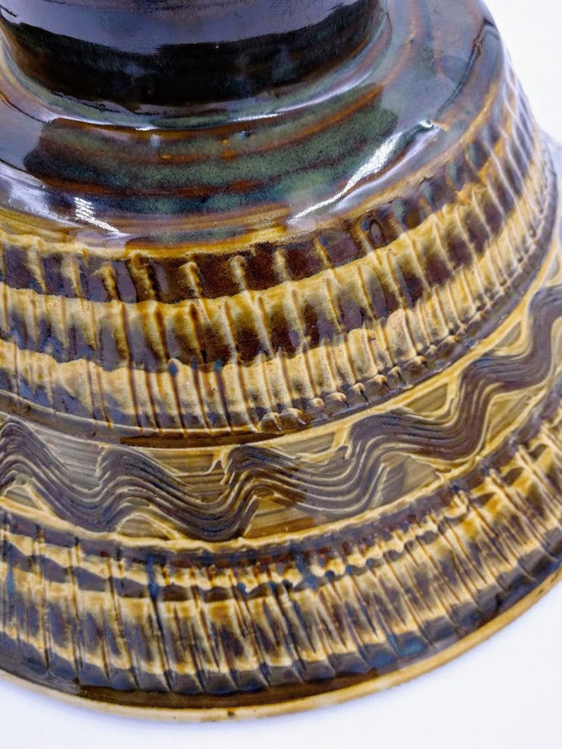 Vintage Onta Yaki Footed Bowl - Etsy