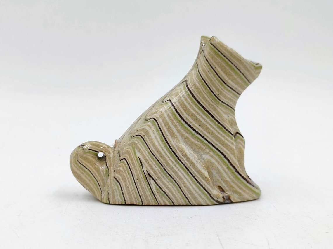 Nerikomi Yaki Dog Zodiac Figurine - Etsy