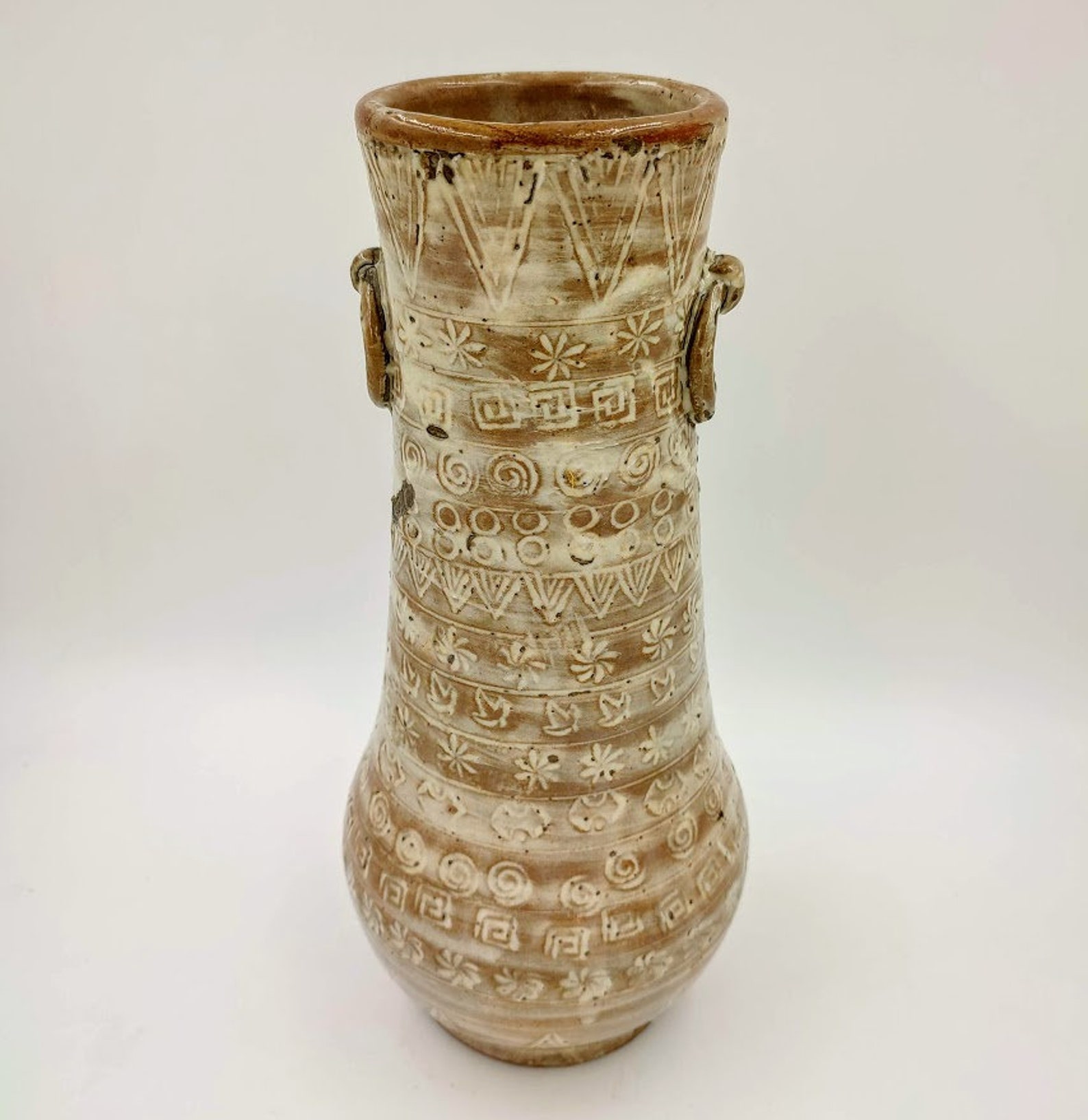 Antique Mishima Yaki Vase - Etsy