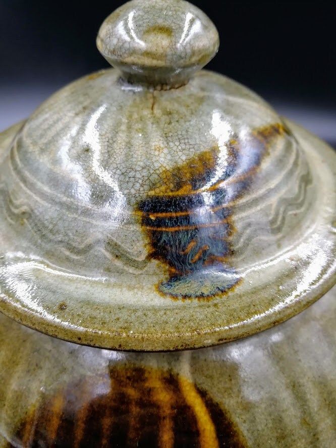 Vintage Onta Yaki Lidded Tea Jar - Etsy