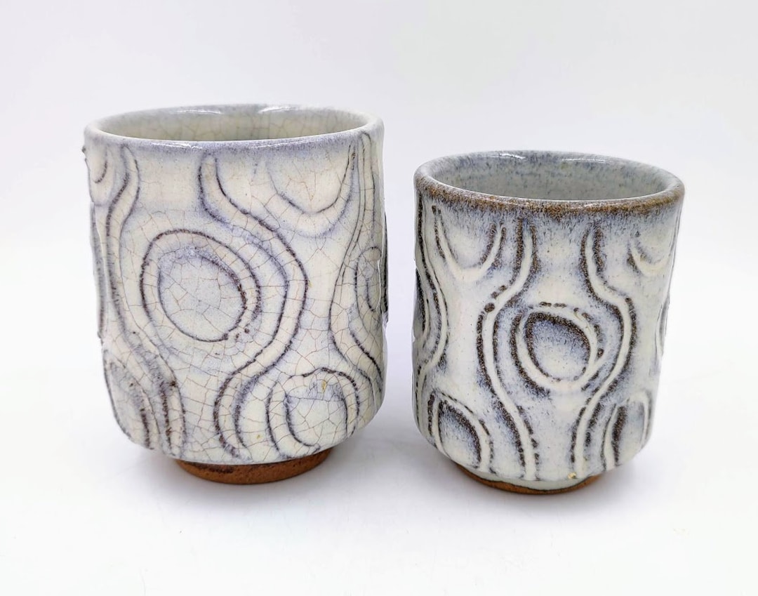 Pair of Kyo Yaki Yunomi Cups - Etsy