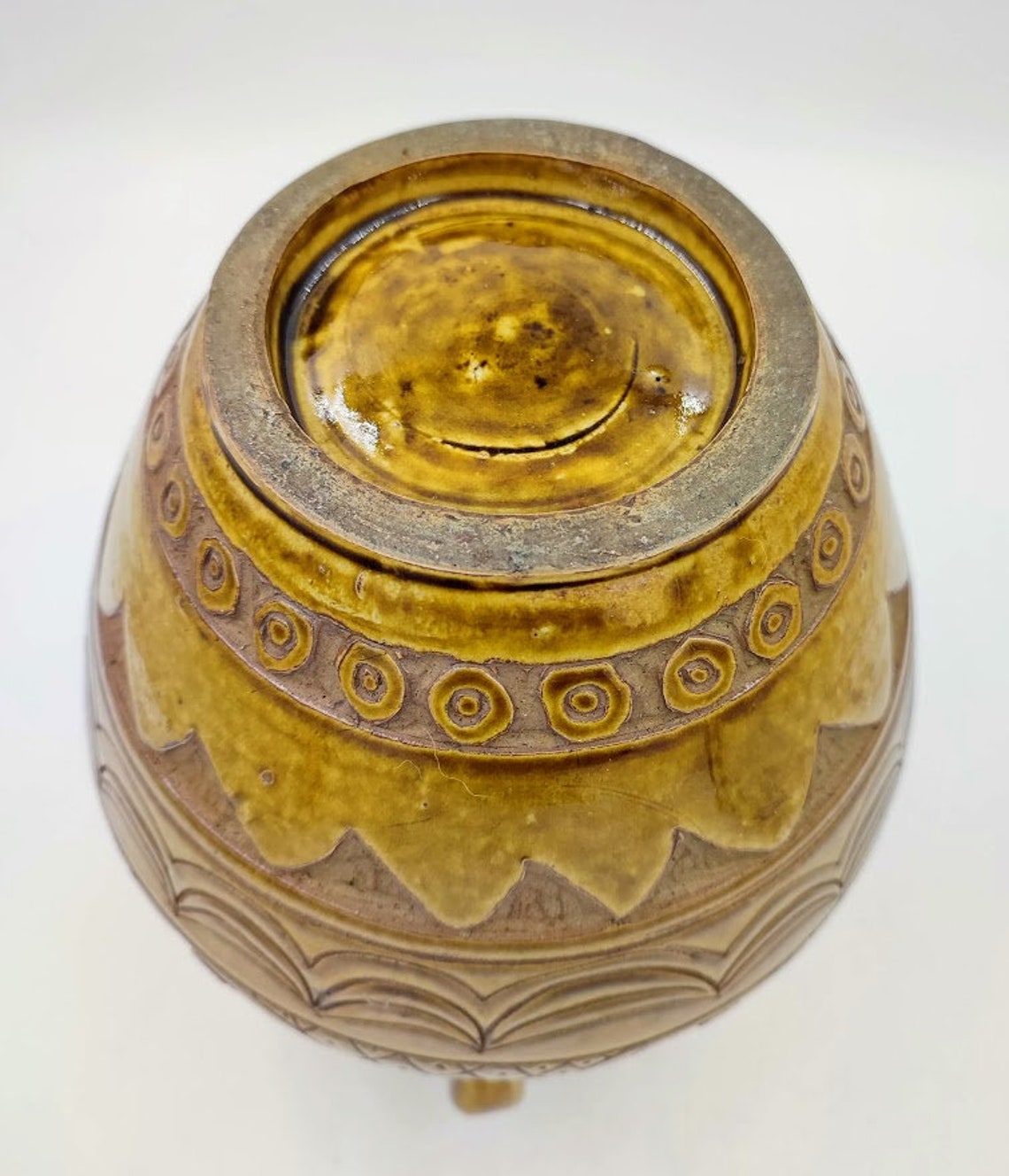 Antique Tsuboya Yaki Jar | Etsy