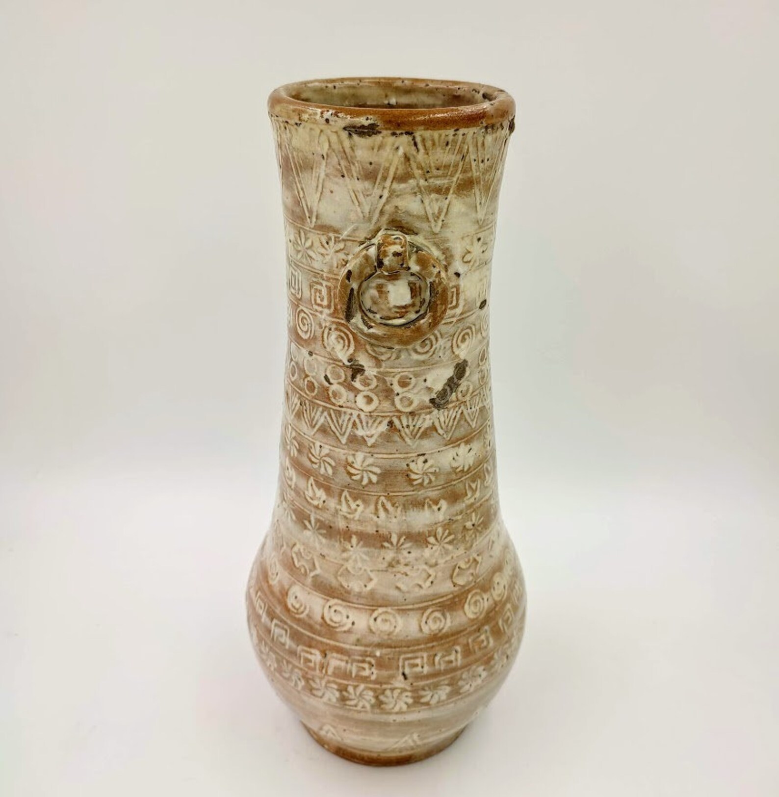 Antique Mishima Yaki Vase - Etsy