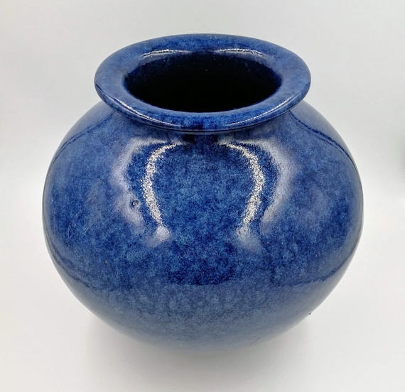 Large Globular Hare's Fur Vase Vintage | Etsy