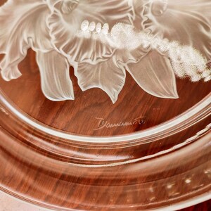 Hoya Crystal Art Engraving Series Plate - Etsy