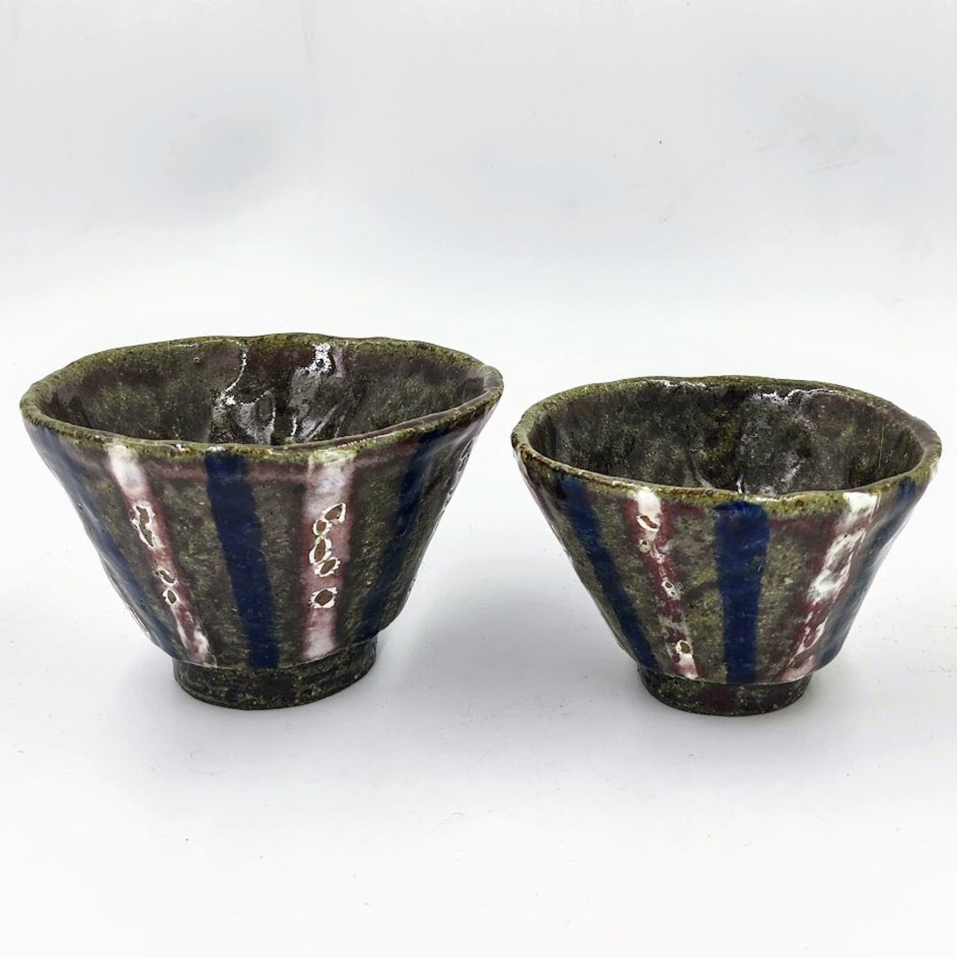 Pair of Stoneware Yunomi Cups - Etsy