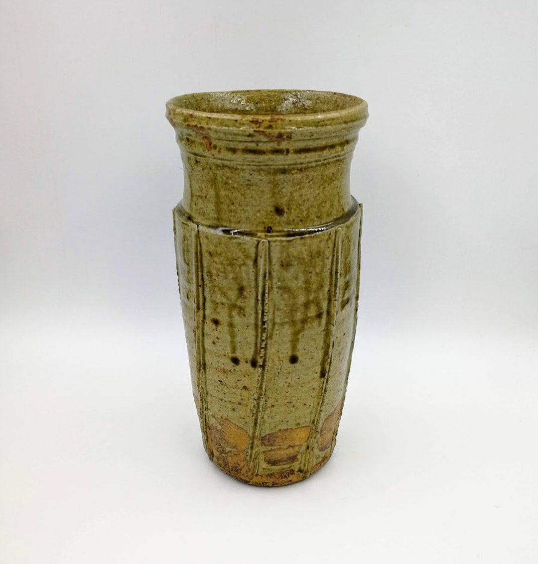 Japanese Iga Yaki Vase - Etsy