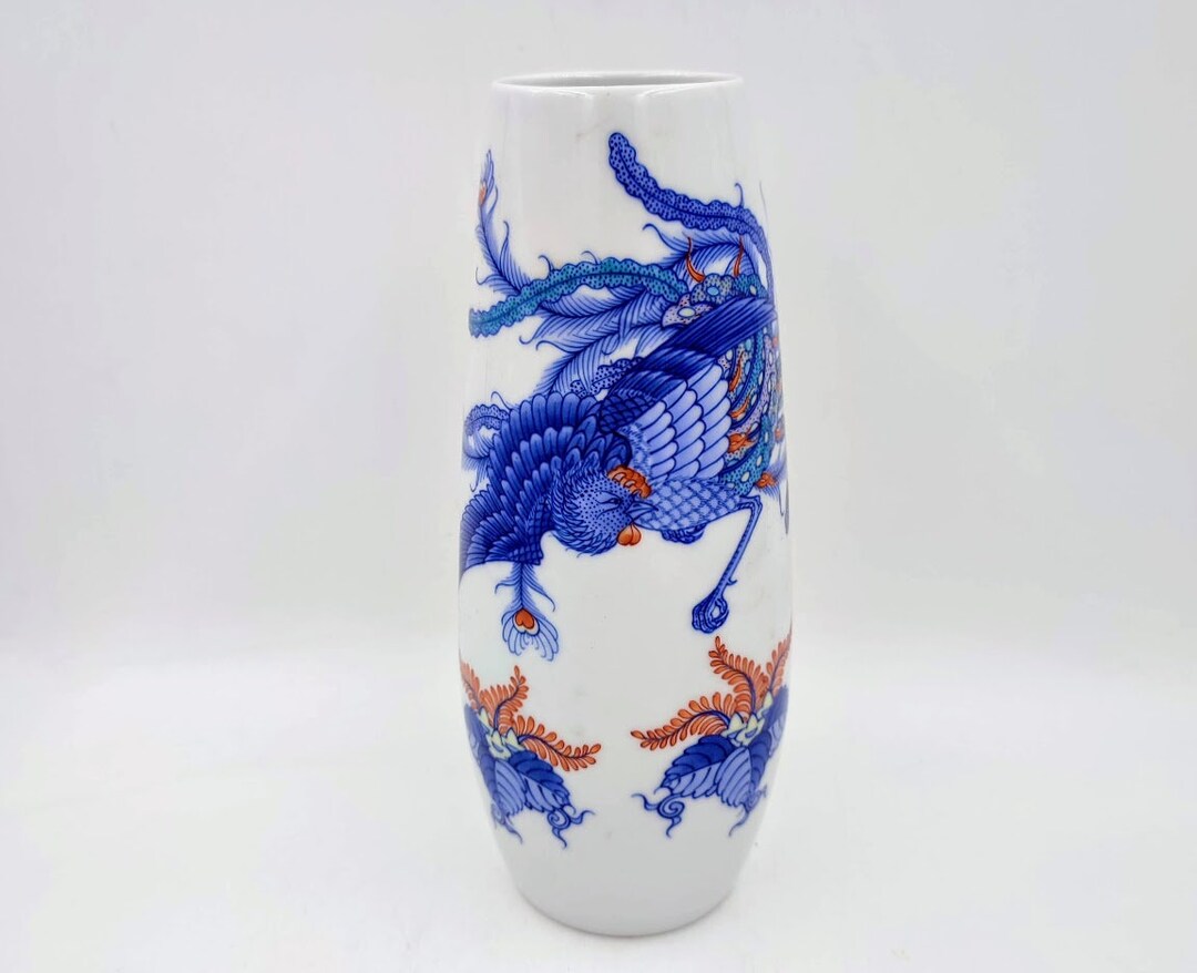Nabeshima by Ishikawa Koshun Phoenix Vase - Etsy