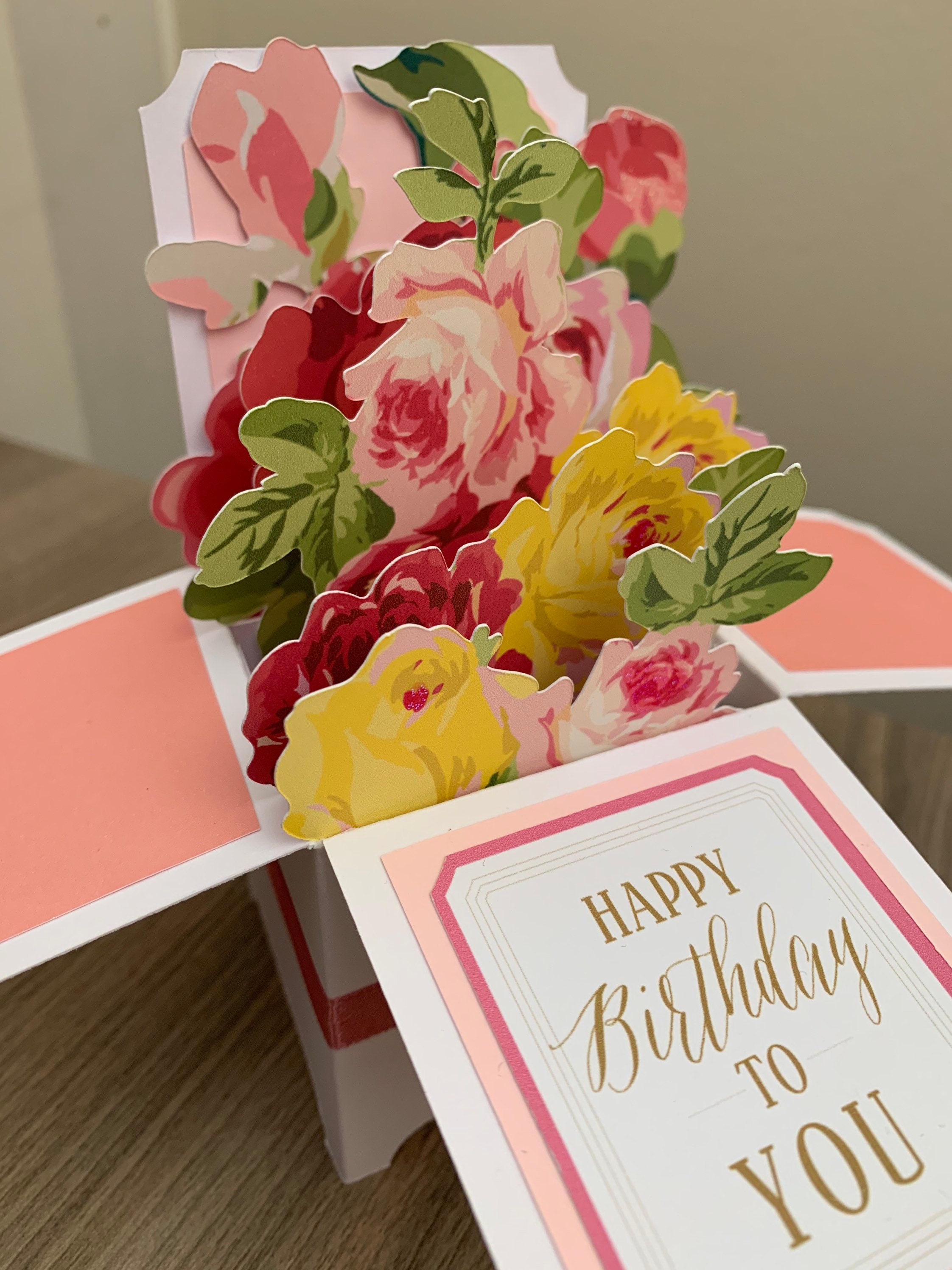 Happy Birthday pop up box card Birthday pop up box card | Etsy