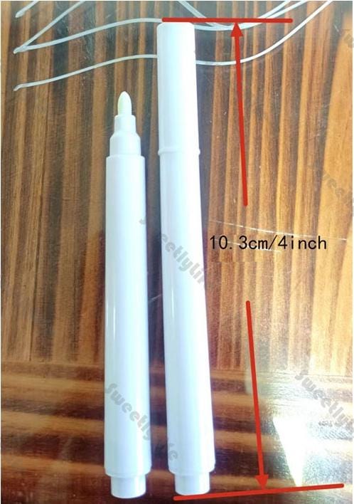 120pcs Blackboard Stickers White Pens Marker Waterproof Chalkboard ...