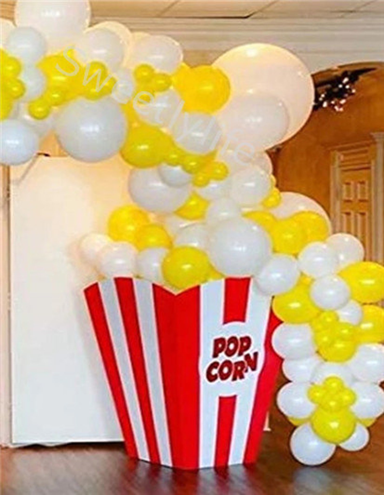 173pcs Matte Yellow White Balloon Garland Arch Kit Wedding Party ...