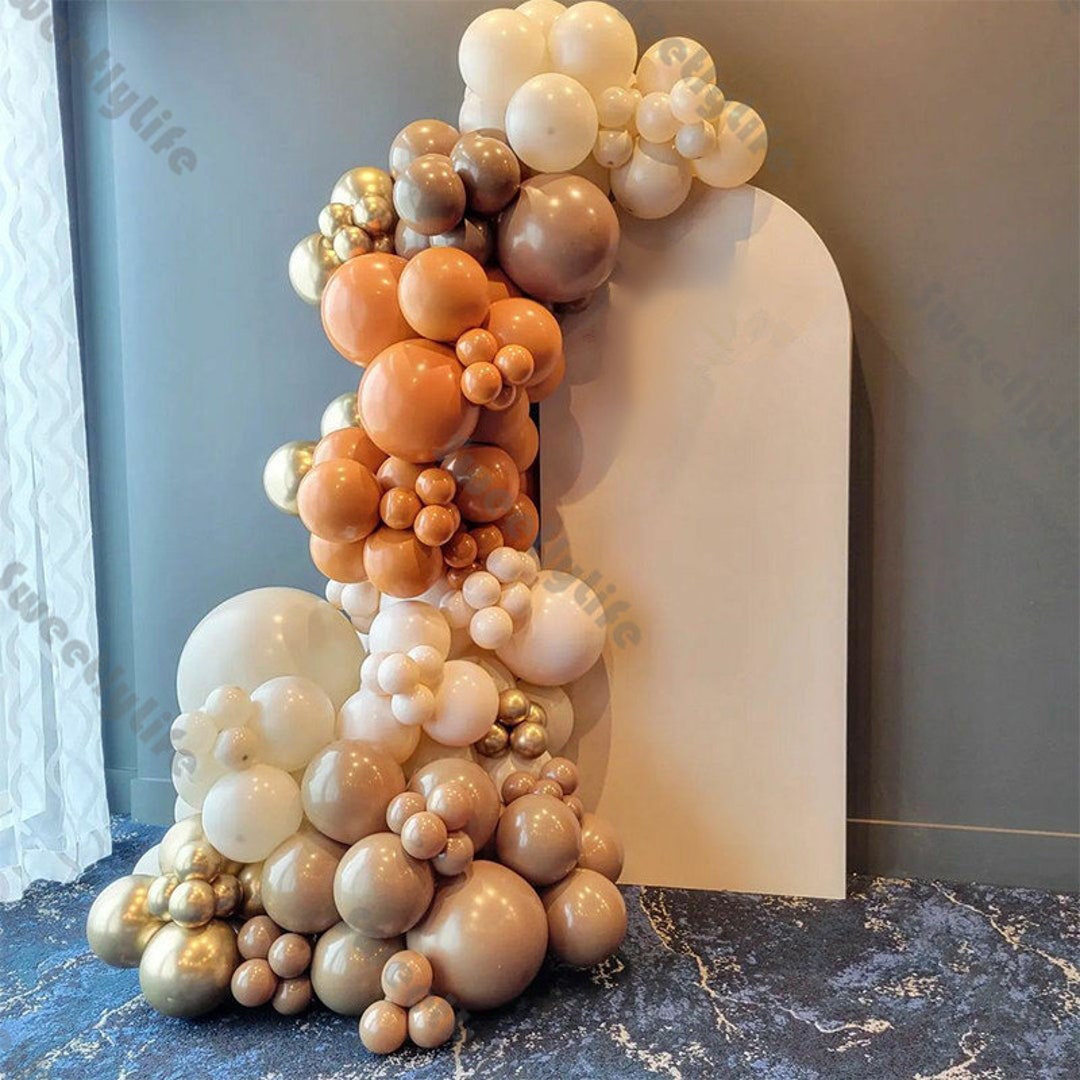 141pcs Doubled Cream Peach Apricot Retro Natural Sand Color Cocoa ...