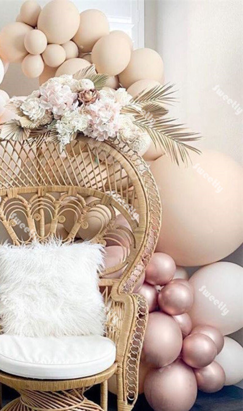 107pcs DIY Chrome Rose Gold RETRO Skin Balloon Arch Garland - Etsy