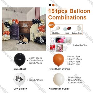 96/114/151pcs Farm Birthday Party Balloon Garland Kit Western Baby ...
