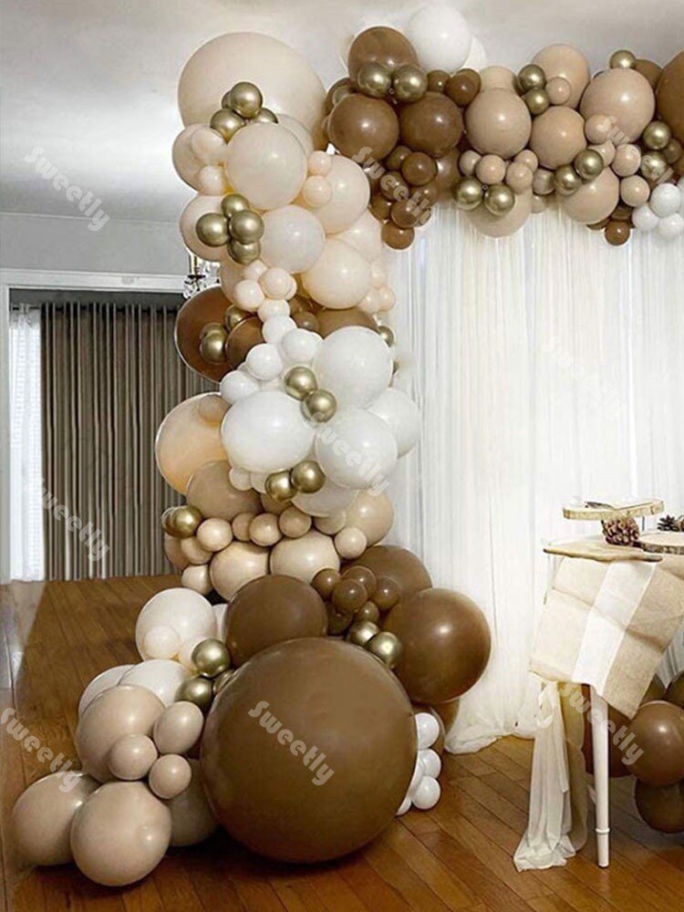 141/197pcs Caramel Balloon Garland Wedding Decoration Doubled | Etsy