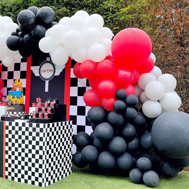 112/179pcs Matter Red Black Balloon Arch Kit Bridal Shower - Etsy