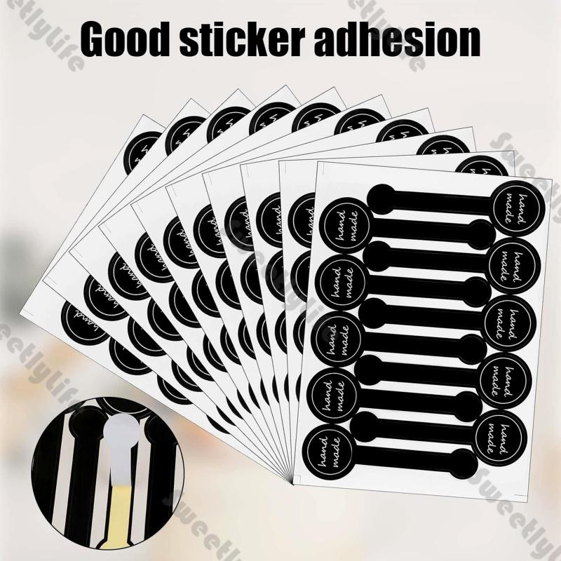 10 Sheets Thank You Stickers Strips Handmade Sticker,self-adhesive ...