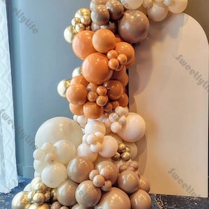 141pcs Doubled Cream Peach Apricot Retro Natural Sand Color Cocoa ...