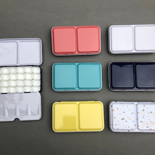 Mini Travel Size Empty Watercolor Case 24 Compartment Palette - Etsy