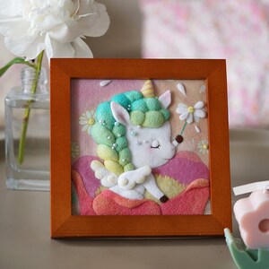 3D Pictured Frame Wool Needle Felting DIY Kit - Etsy