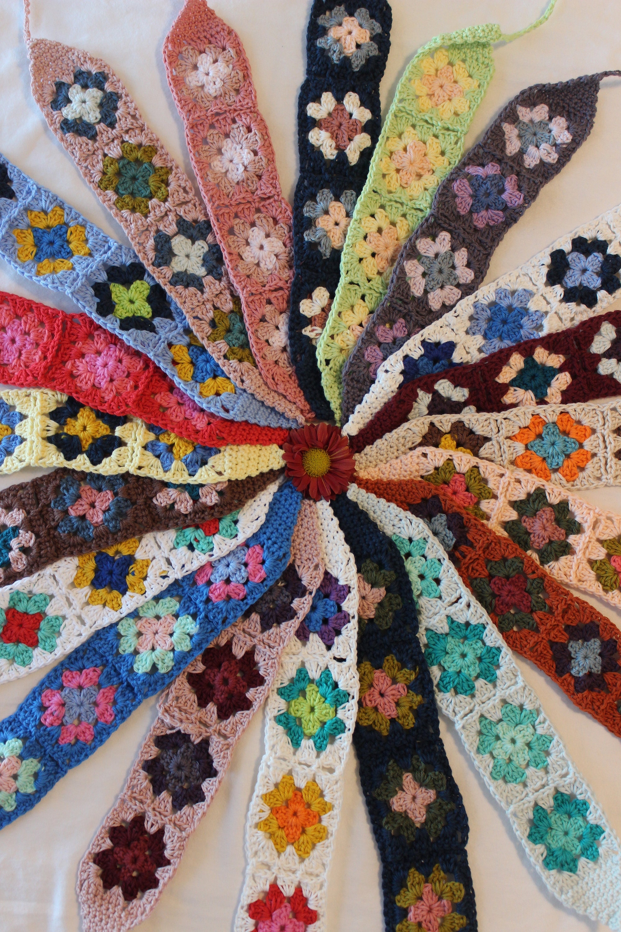 Mystery 2 Pack - Granny Square Headbands - Overstock Yarn | Handmade to ...