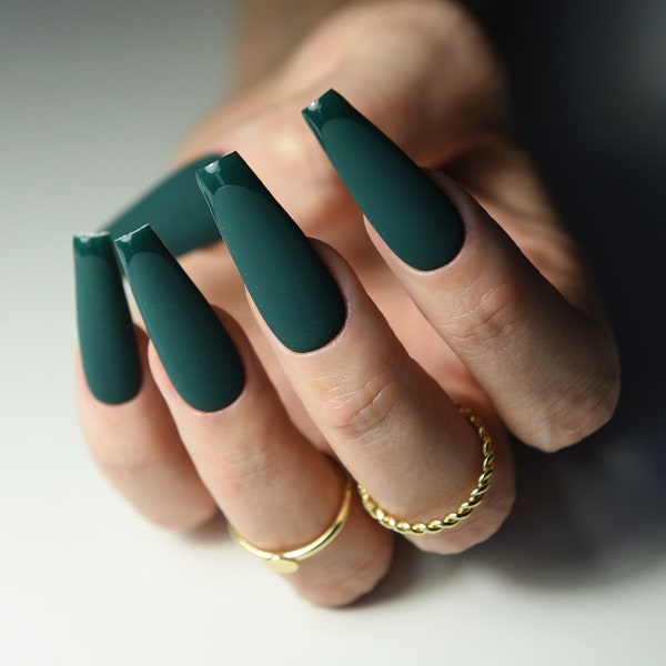 Matte Fake Nails - Etsy