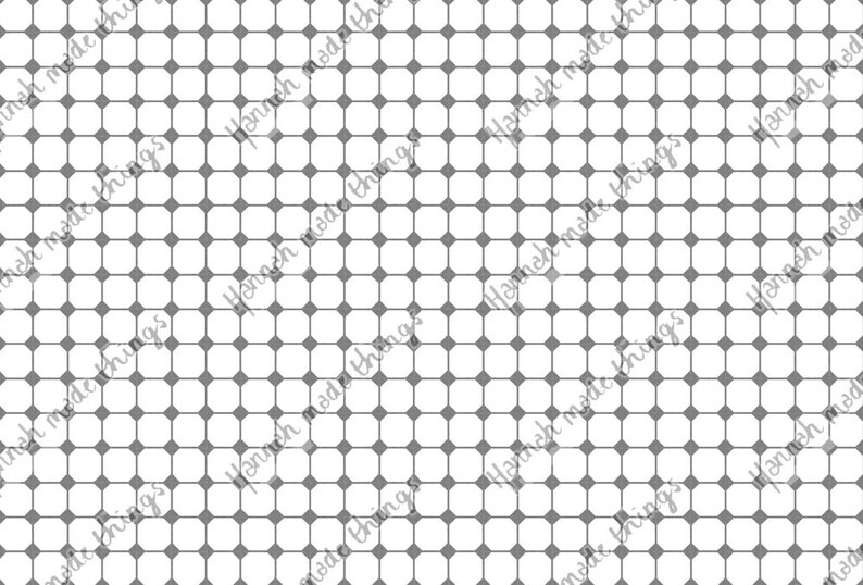 Printable Flooring: Dollhouse Octagonal Tile Pattern Flooring for IKEA ...