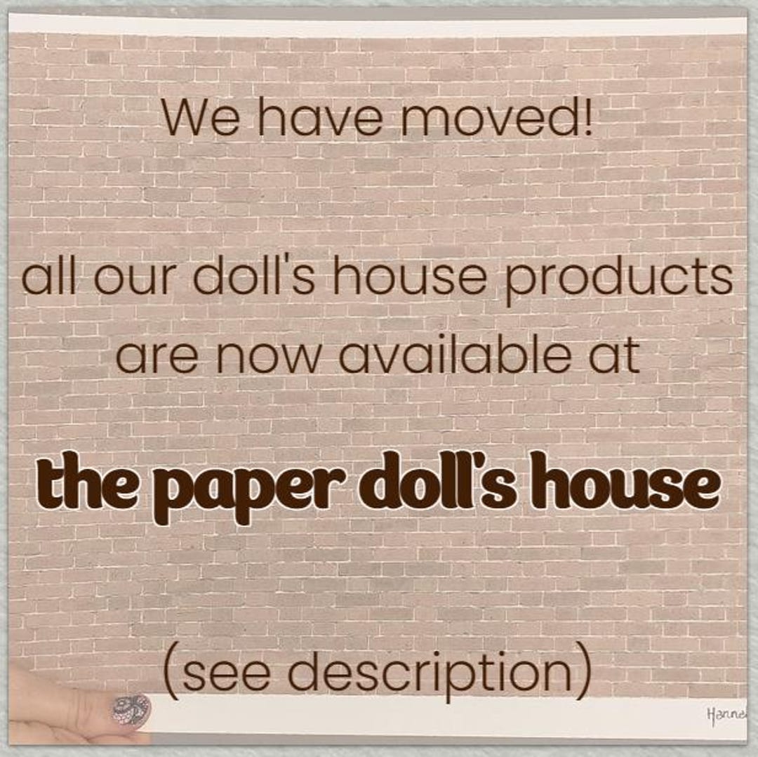 Realistic Brick Paper: Luxury Textured Brickwork Wallpaper for 1/12 ...