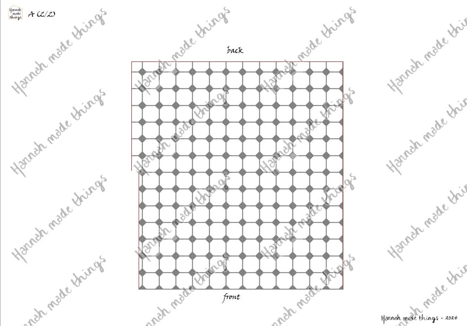 Printable Flooring: Dollhouse Octagonal Tile Pattern Flooring for IKEA ...