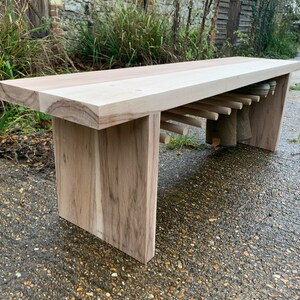 Oak Hallway Bench With Boot Rack/storage - Etsy