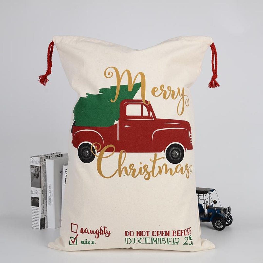 Personalized Canvas Santa Sack: Christmas Keepsake Gift Bag - AVAILABLE ...