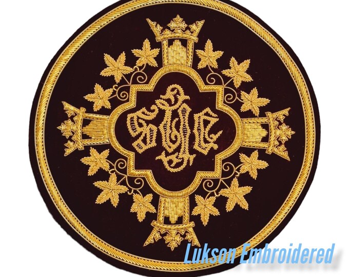 Liturgical Church "ihs" 20cm" Emblem, Embroidered Liturgical Applique ...