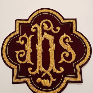 Liturgical Applique IHS Emblem Handmade Embroidery. - Etsy