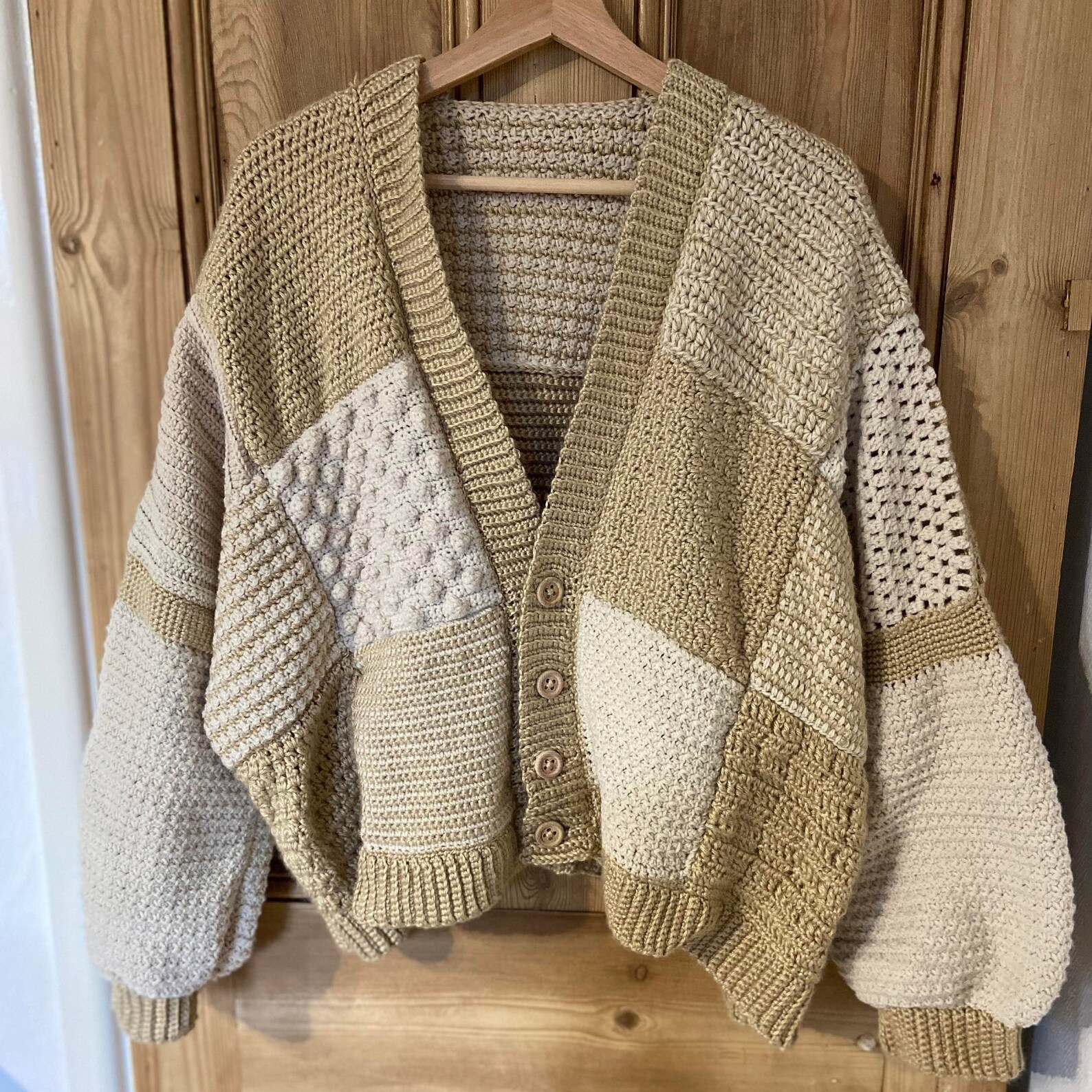 Crochet Patchwork Cardigan - Etsy