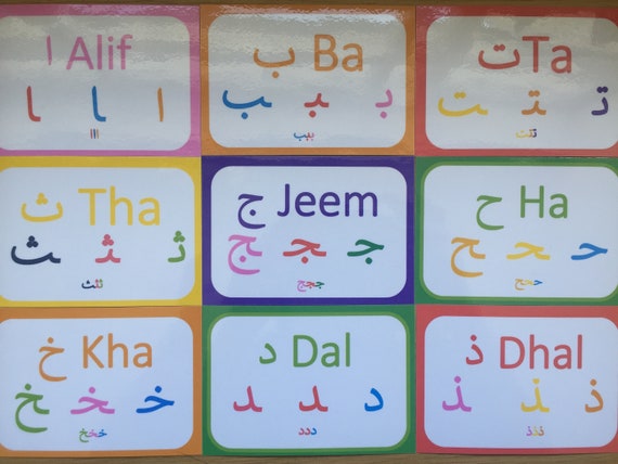 Arabic Alphabet Letters Beginning Middle End