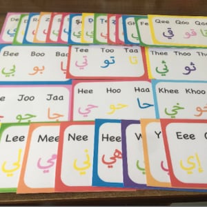 Arabic Alphabet Long Vowels Flashcards! (alif, Ya, Waw), Islam ...