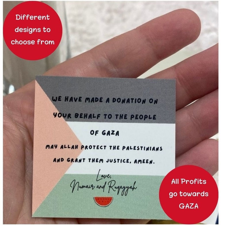 Wedding Favors Muslim Card - Etsy UK