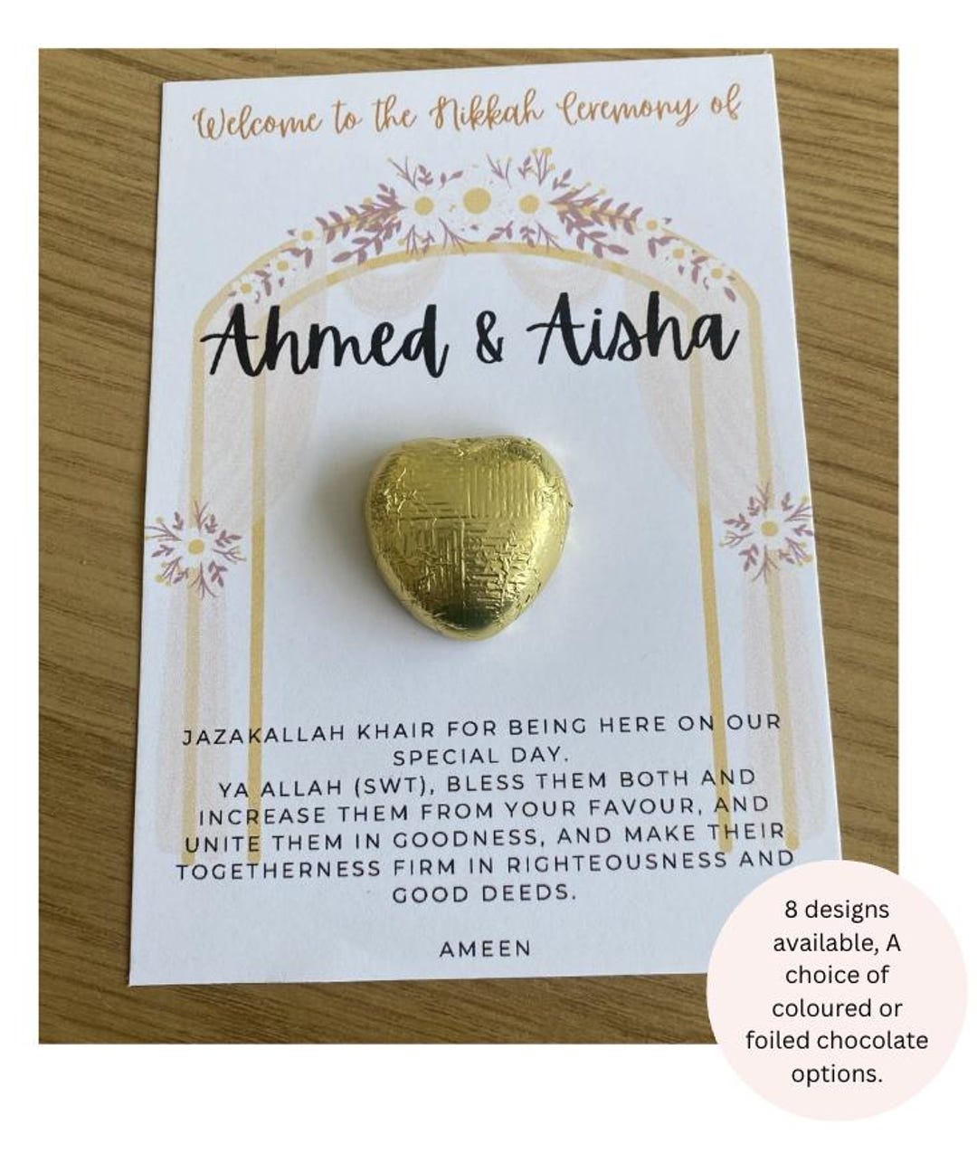 Islamic Wedding Favours, Wedding, Nikkah Favours, Shaadi Favours ...