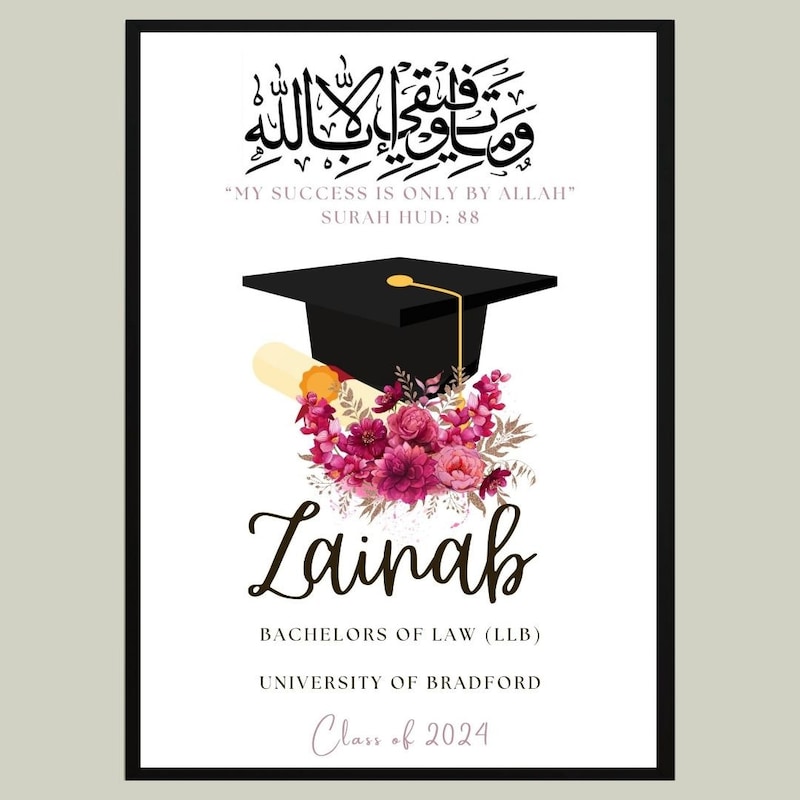 Graduation Islamic Frames - Etsy